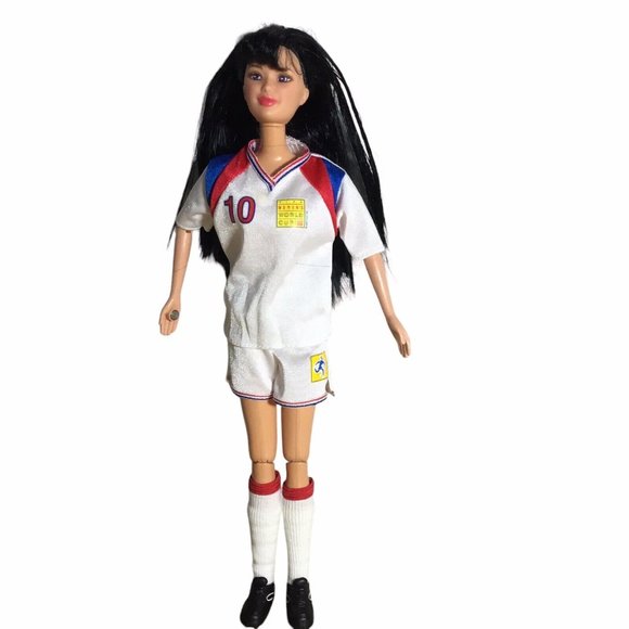 Barbie | Toys | 993 Barbie World Cup Soccer Player With Magnet Soccer ...